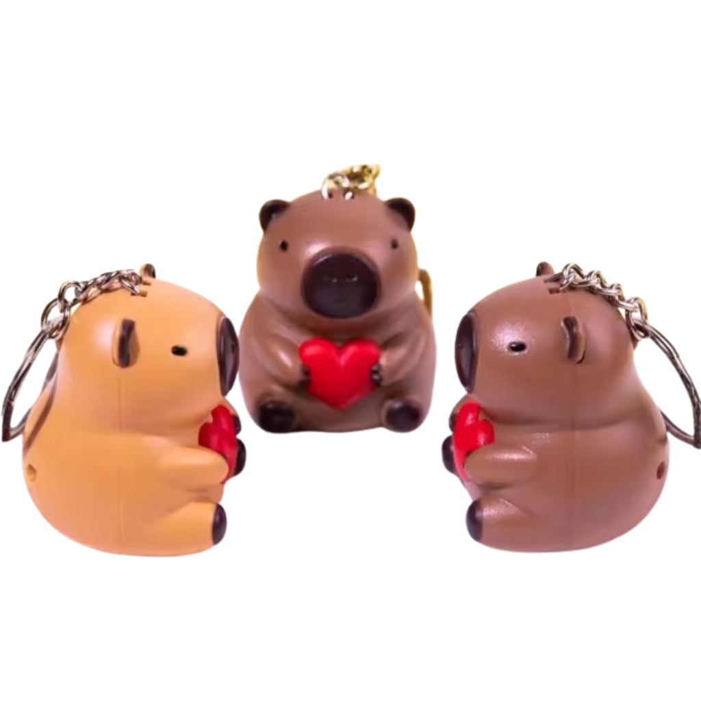 2x Capybara Talking I Love You Keychain – My Sensory Space
