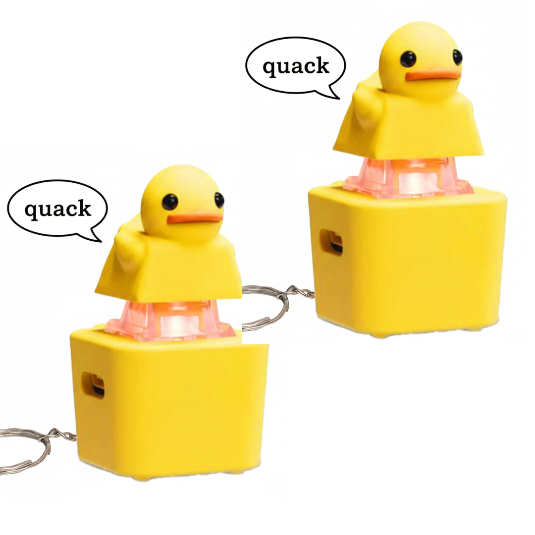 2x Quacking Sound Duck Fidget Keychain – My Sensory Space